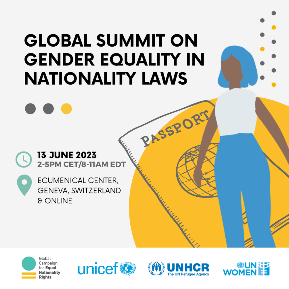 Global Summit on Gender Equality in Nationality Laws | The Global ...